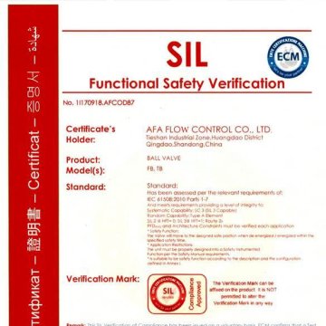 Afa Flow Control Co., Ltd. successfully passed TÜV SÜD SIL3 functional ...